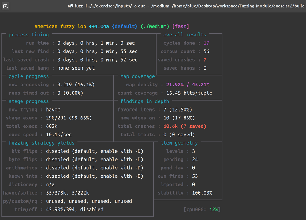 Fuzzing 学习笔记：Fuzzing Module 练习