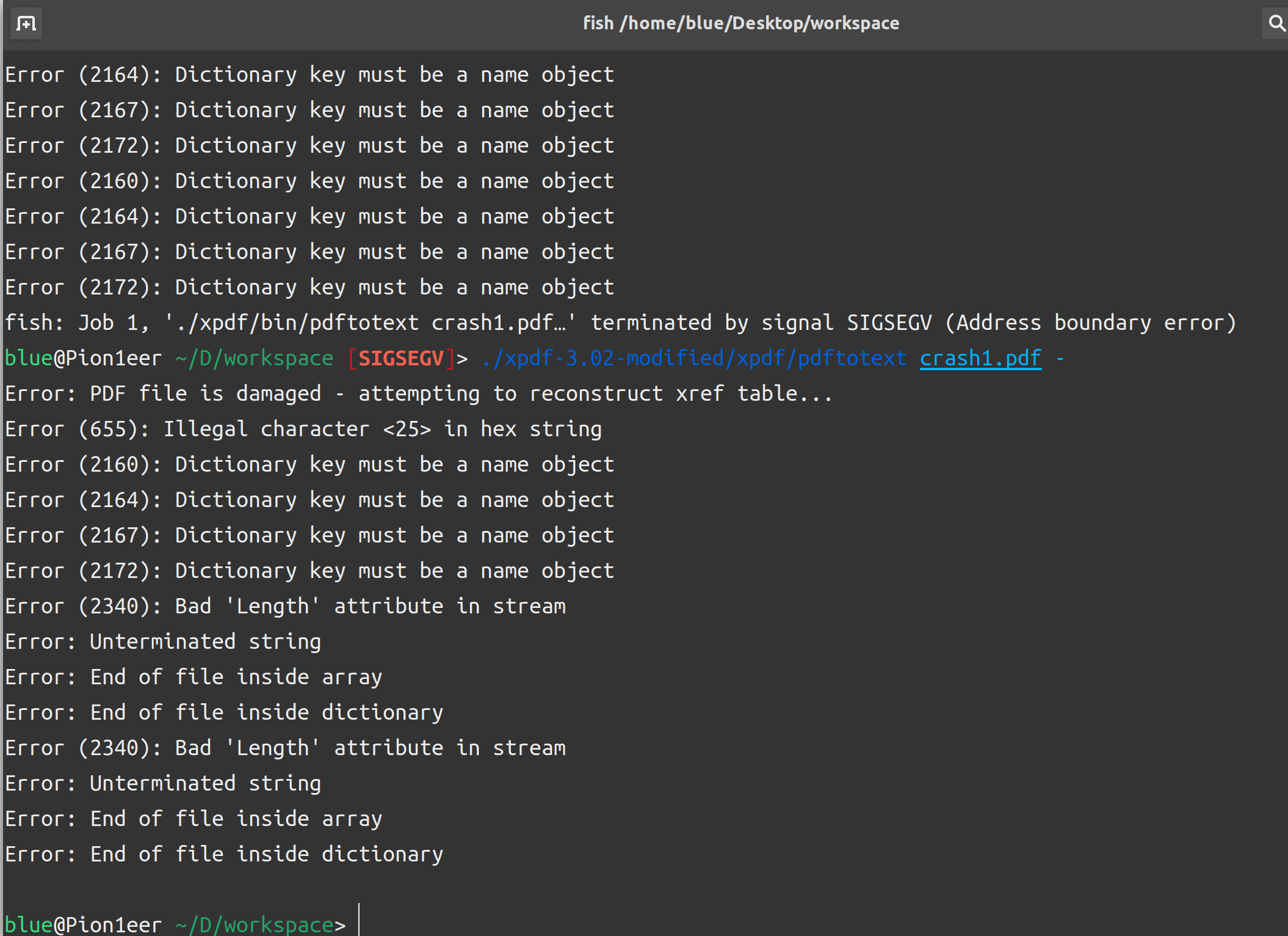 Fuzzing101 1：xpdf
