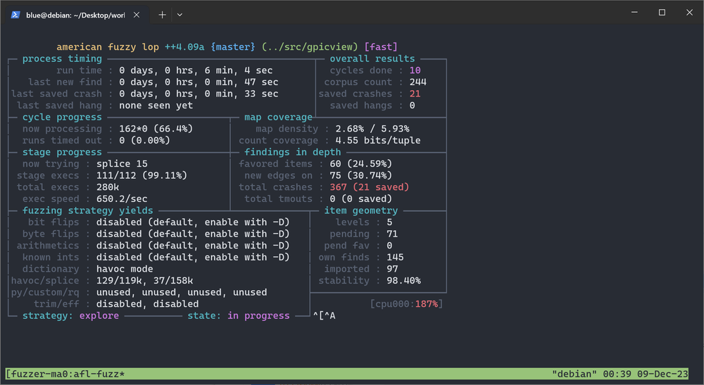 GPicView fuzz 实践