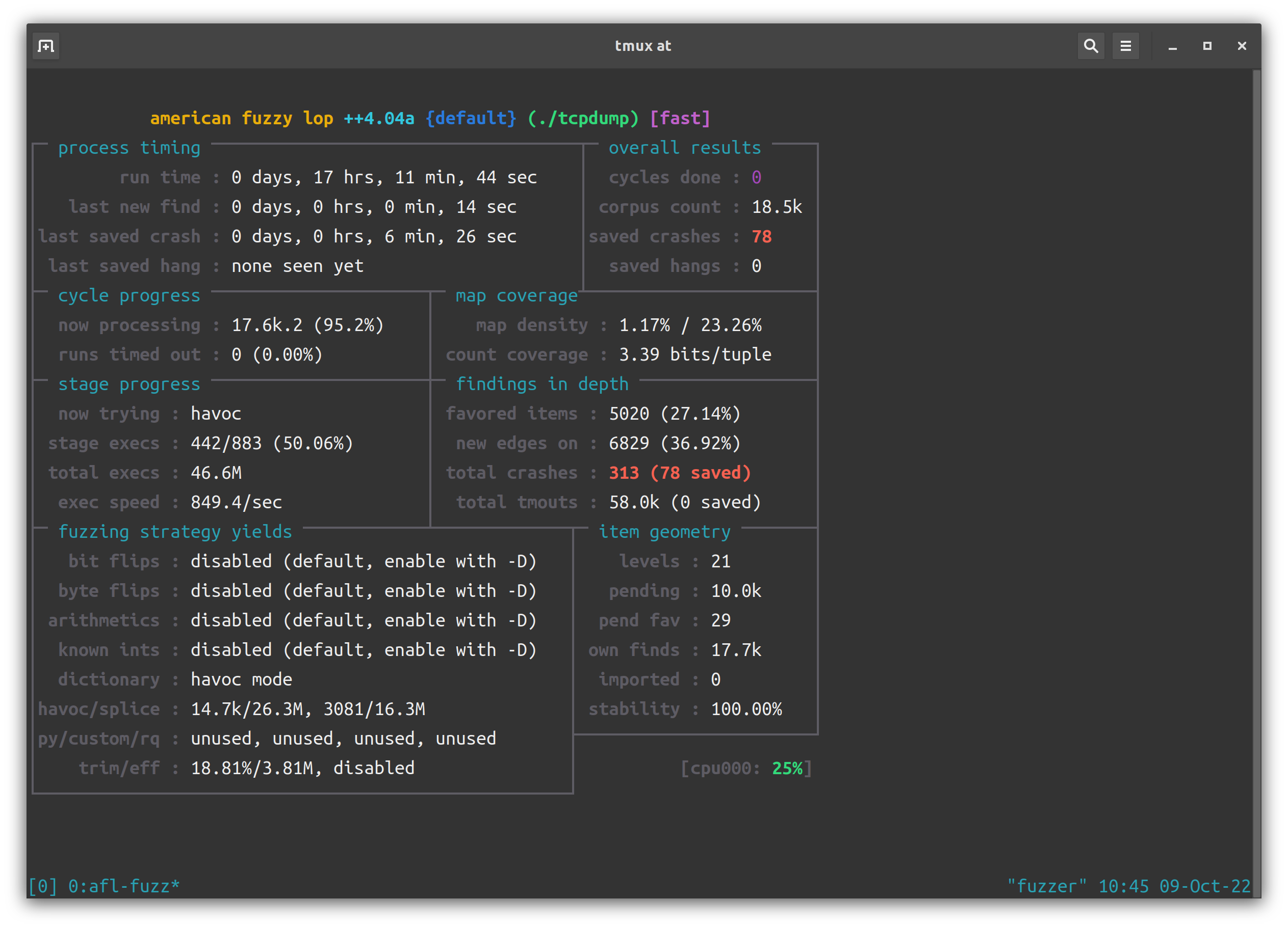 Fuzzing101-3：TCPdump